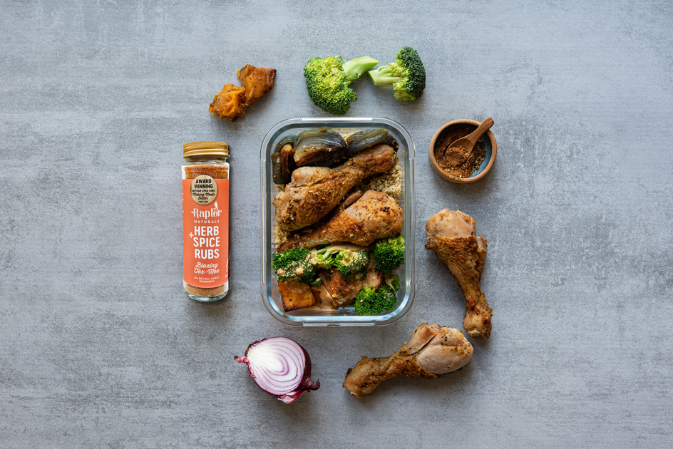 Meal Prep Series: Baked Chicken, Couscous and Veggies – Raptor Naturals