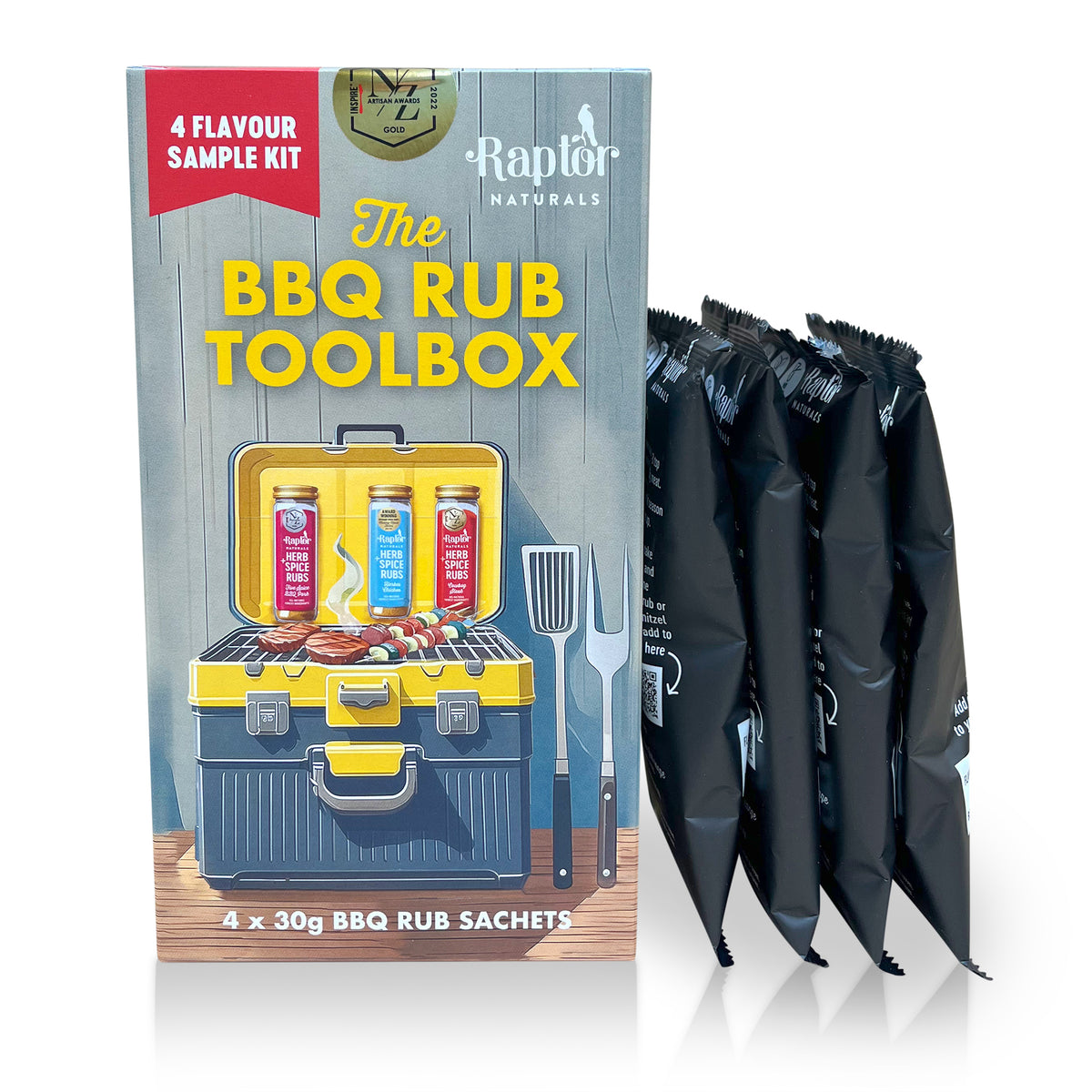 BBQ Rub Toolbox - 4 Flavour Sample Kit – Raptor Naturals
